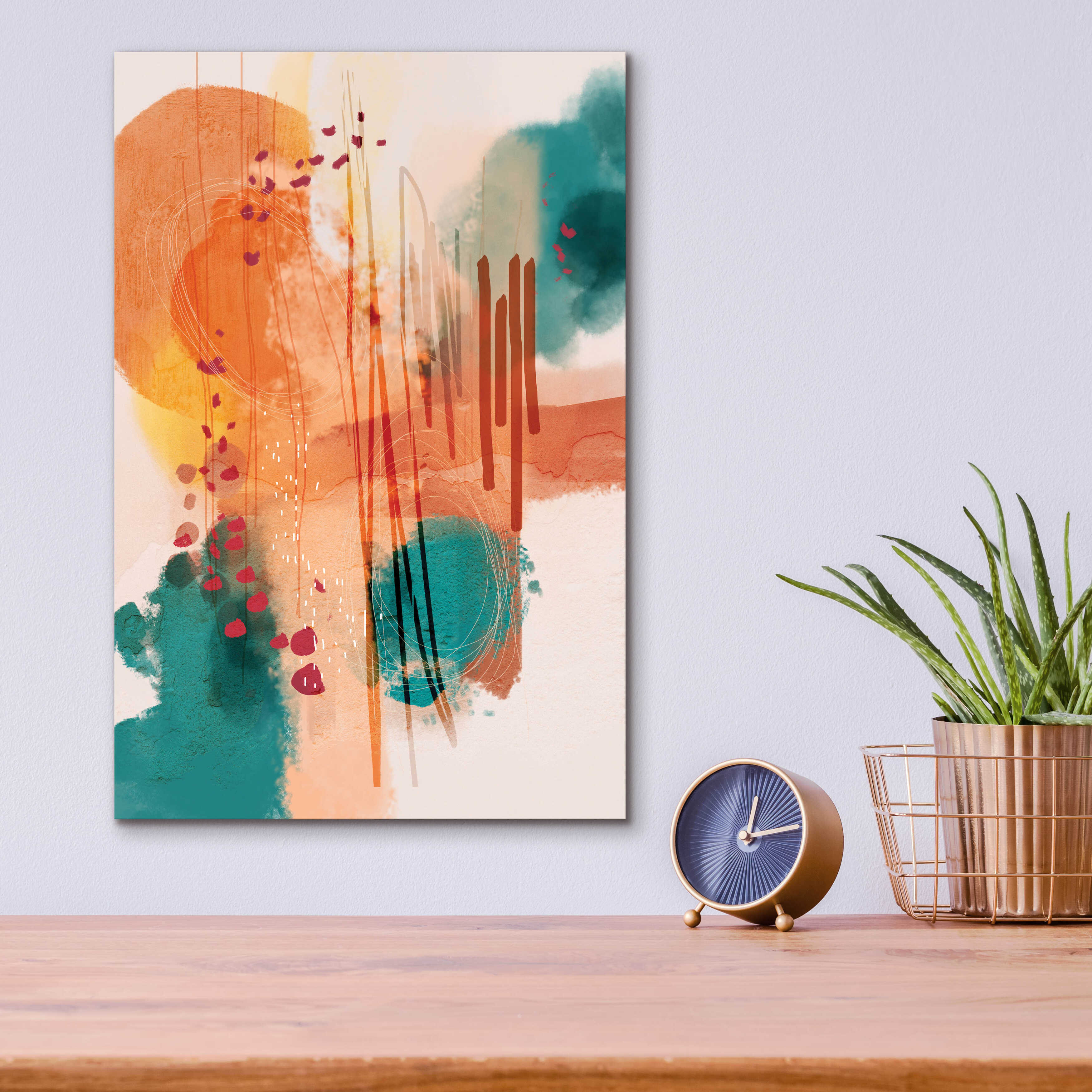 Ivy Bronx Sunset Moon 01 by Ishita Banerjee - Unframed Painting | Wayfair